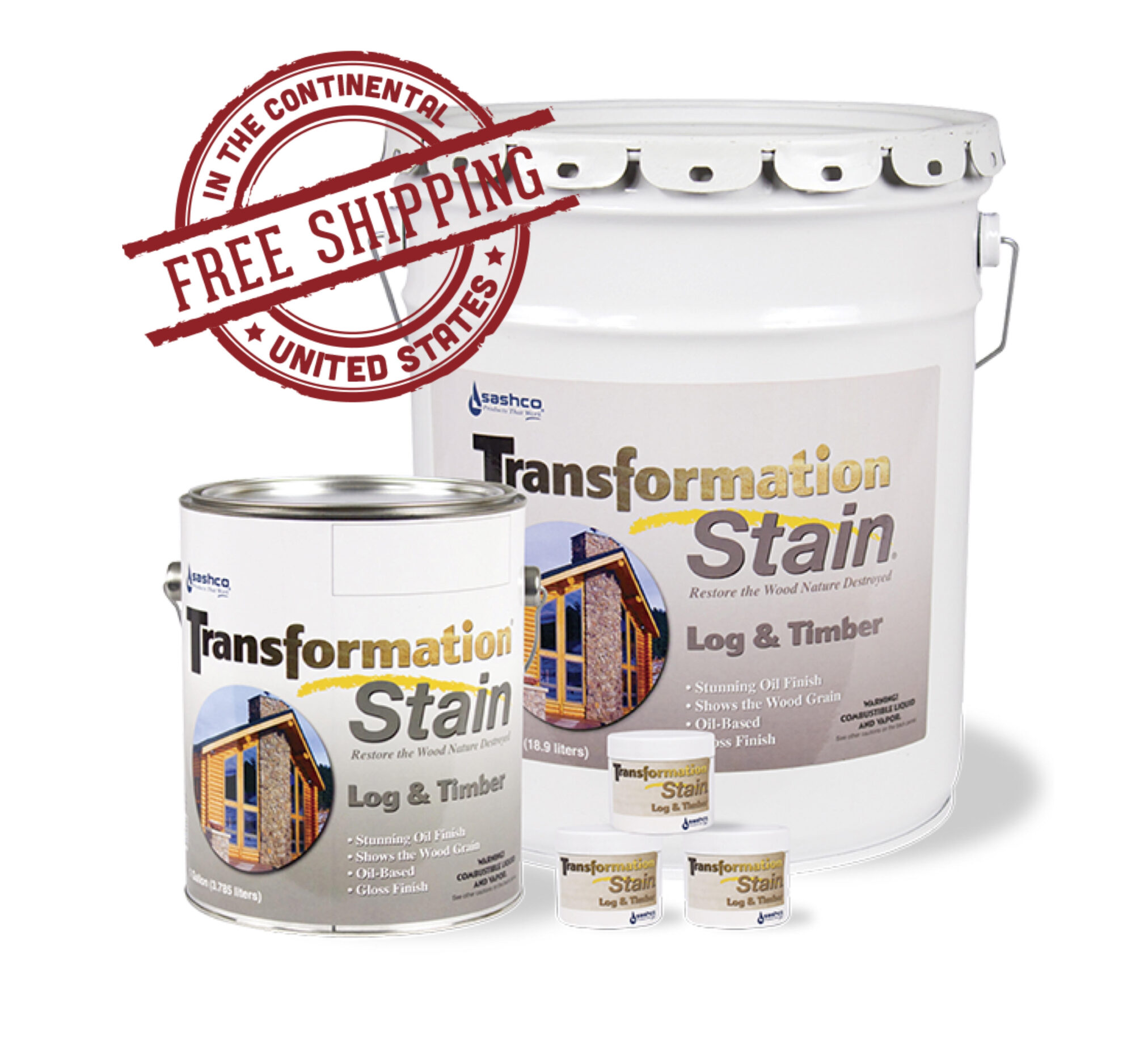 Sashco Transformation Log & Timber Stain - Log Home Outlet